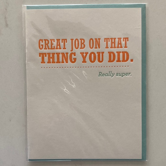 Sycamore Street Press | Office | 4 For Great Job Funny Card | Poshmark